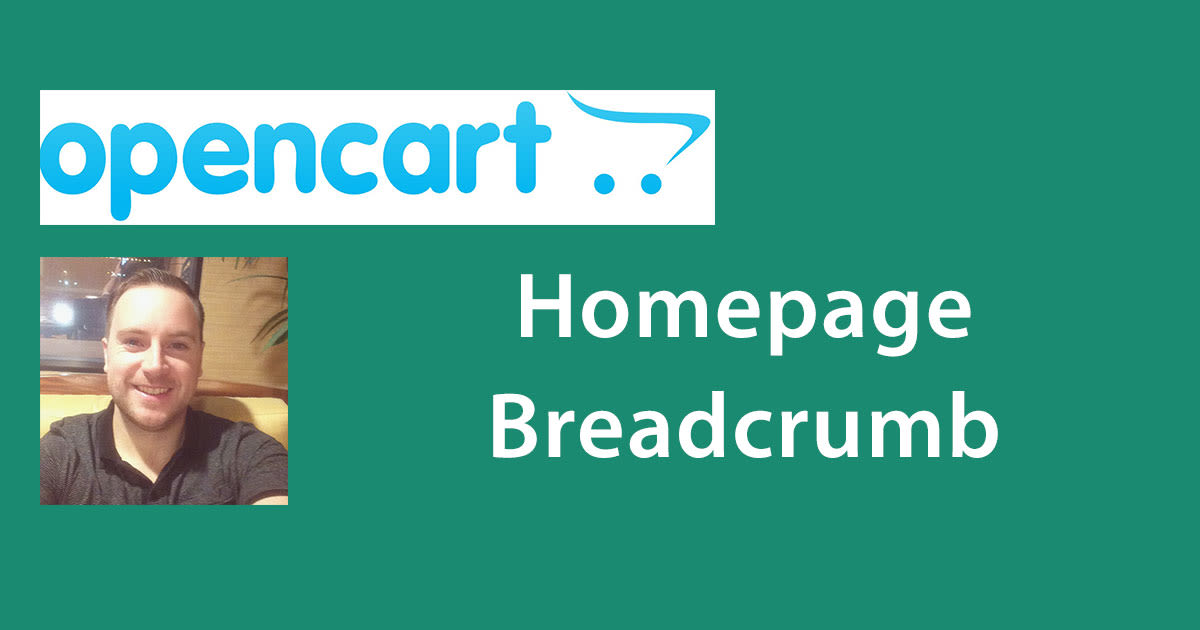 Opencart Homepage Breadcrumb: Edit Link & Text for SEO